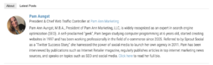 An Interview on Author Bios with Pam Aungst